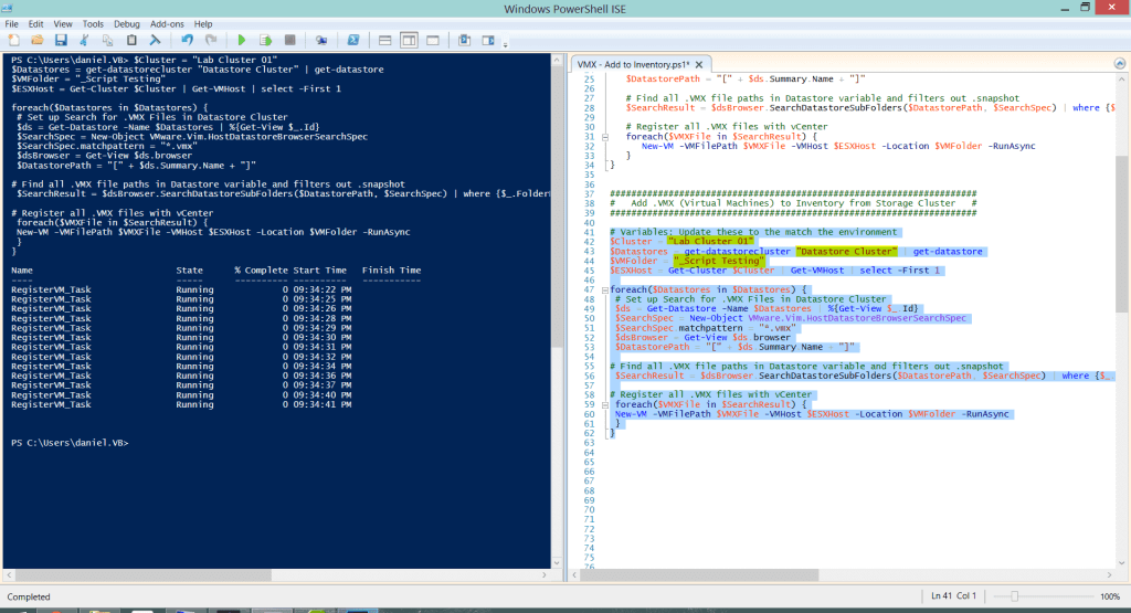 Add Virtual Machines (.VMX) to Inventory using PowerShell - Virtually ...