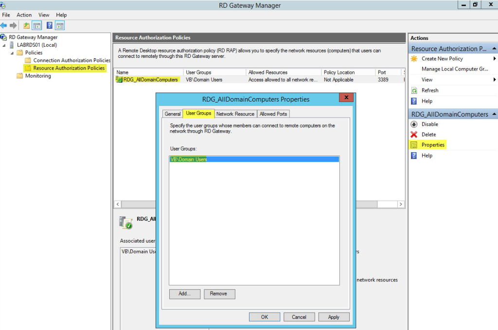 Setup RD Gateway Role on Windows Server 2012 R2 - Virtually Boring