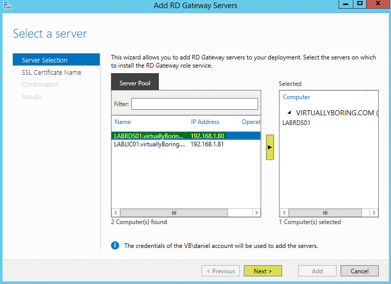 Setup RD Gateway Role on Windows Server 2012 R2 - Virtually Boring
