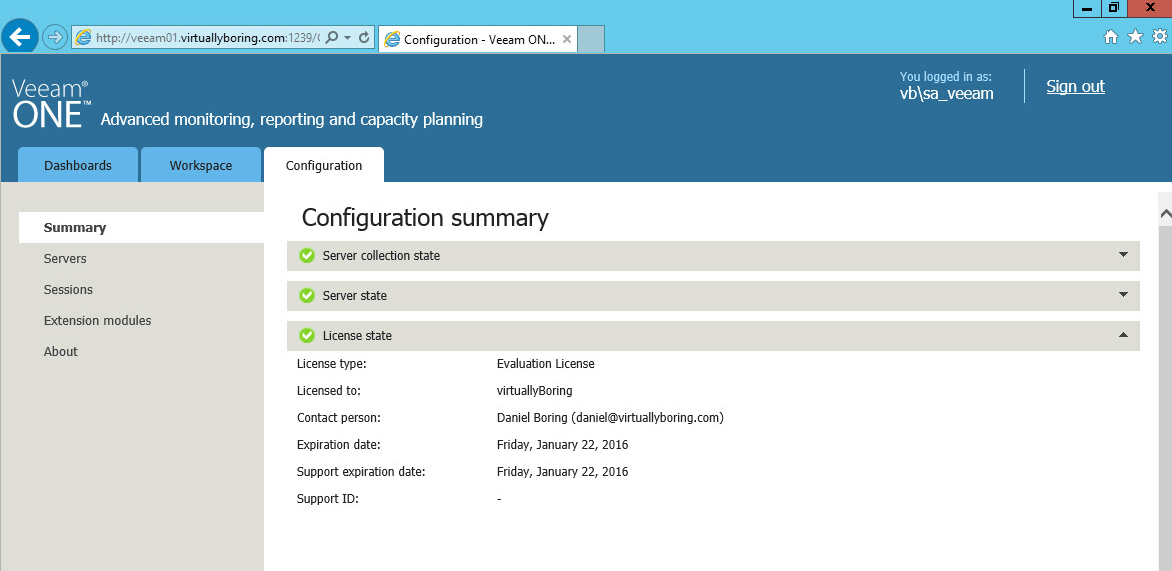 Deploying Veeam Availability Suite - Veeam ONE - Virtually Boring Deploying Veeam Availability Suite - Veeam ONE - Virtually Boring