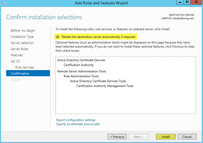How to setup Microsoft Active Directory Certificate Services [AD CS] - Virtually Boring