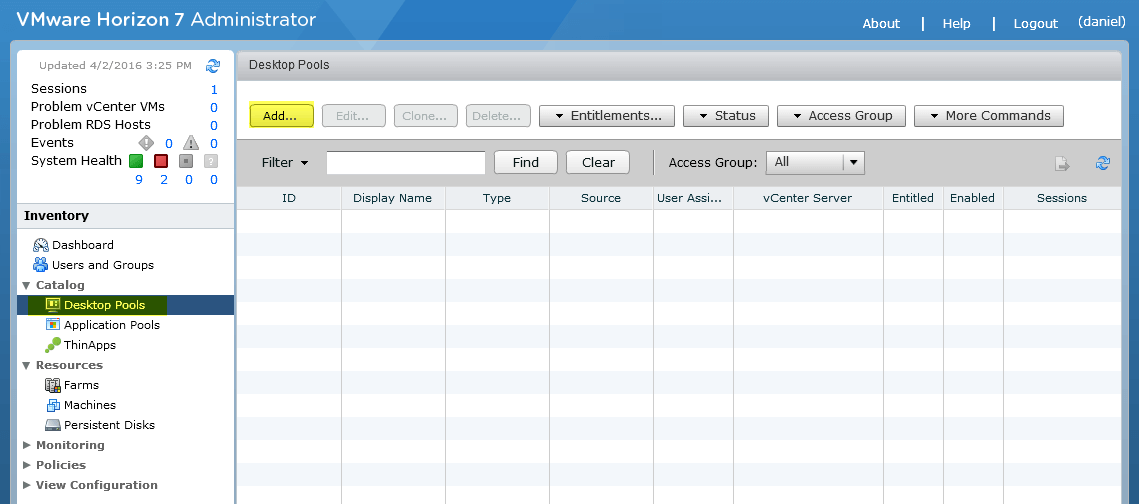 VMware Horizon View 7: Automated Desktop Pool [Part 7] - Virtually Boring