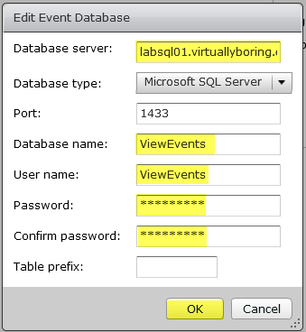 VMware Horizon View 7: Create Events Database [Part 3] - Virtually Boring