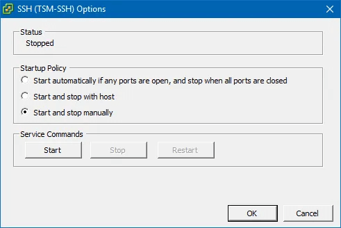 Enable SSH Service on ESXi hosts using PowerShell - Virtually Boring
