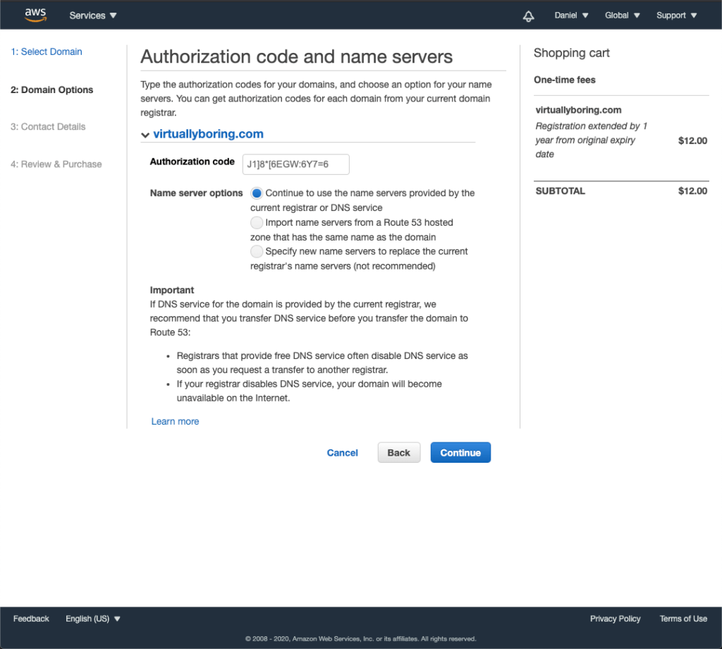 Migrate GoDaddy Domain and DNS to AWS Route 53 - Virtually Boring