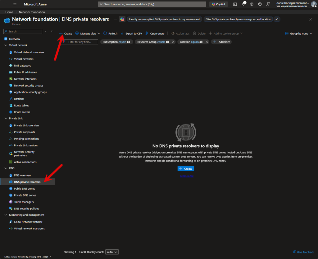 Azure Private Endpoints, DNS Private Resolver, and Conditional ...