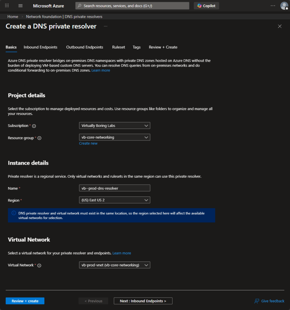 Azure Private Endpoints, DNS Private Resolver, and Conditional ...